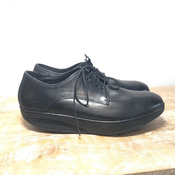 MBT | Shoes | Mbt Bosi Black Leather Oxford Orthopedic Rocker | Poshmark